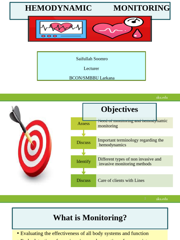 Hemodynamic Monitoring Part 1 | PDF | Hemodynamics | Heart