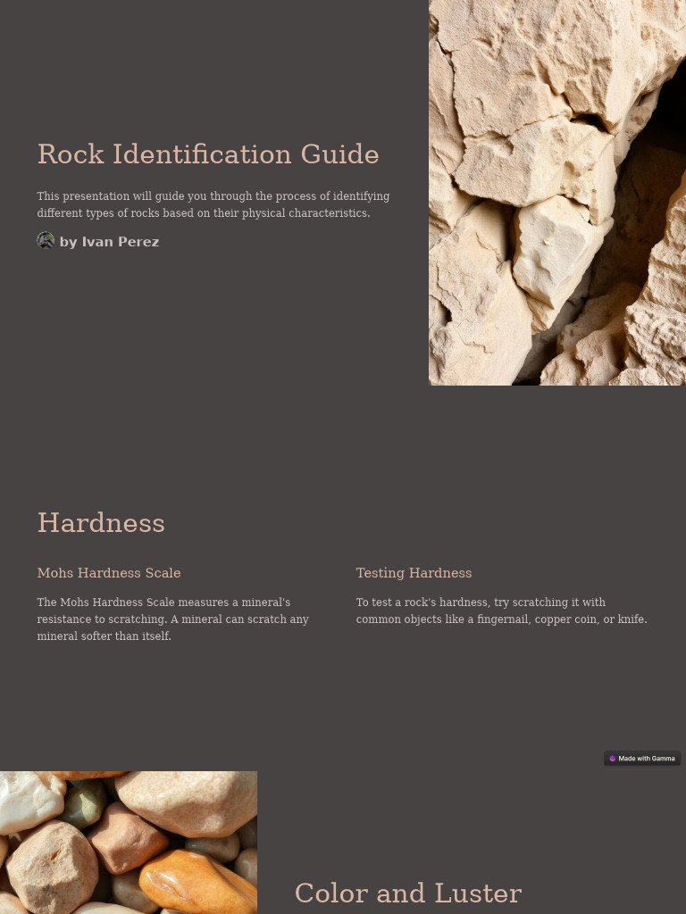 Rock Identification Guide | PDF | Rock (Geology) | Minerals