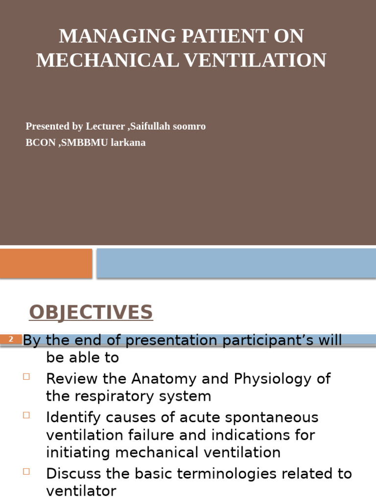 Mechanical Ventilation | PDF | Medical Emergencies | Physiology
