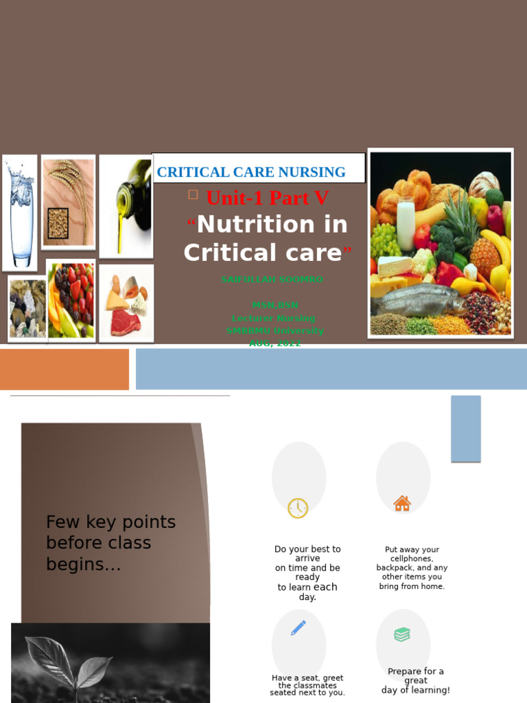 Nutrition in ICU | PDF | Obesity | Body Mass Index