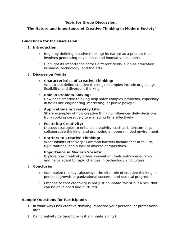 Quadrant 4 - Session 2 - Group Discussion On Nature and Importance of ...