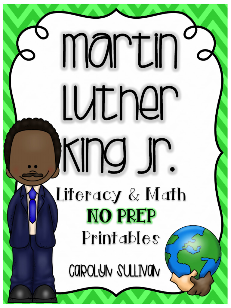 Martin Luther King JR.: Literacy & Math Printables | PDF | Vowel | Dice