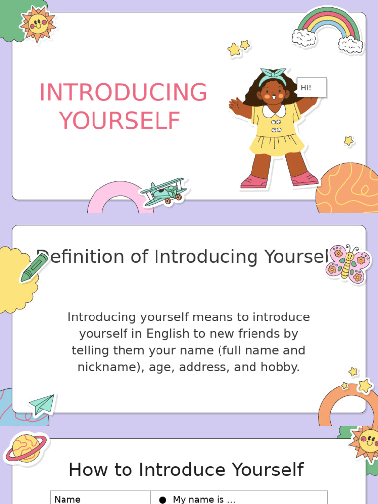Introducing yourself | PDF