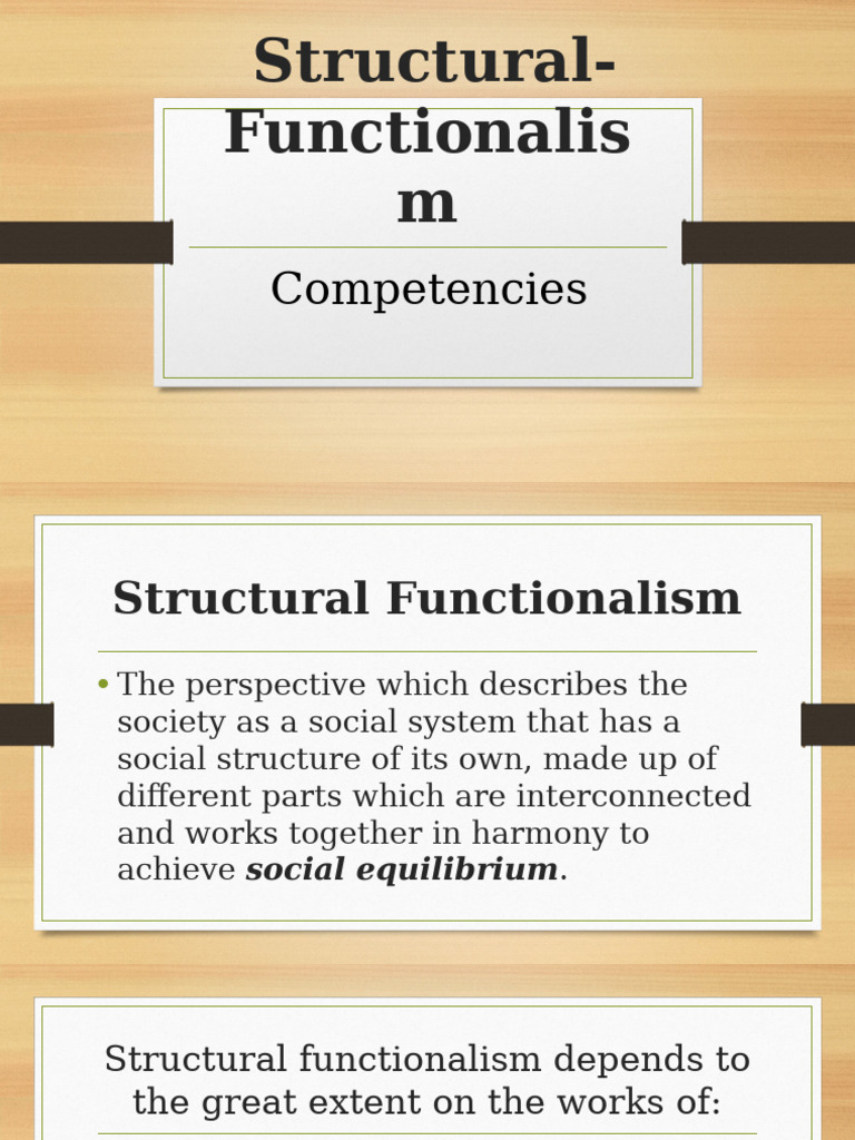 4Structural Functionalism | PDF | Social Psychology | Liberal Arts ...