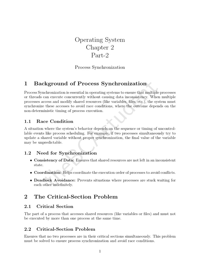 OS_chap_2_2 | PDF | Synchronization | Computing