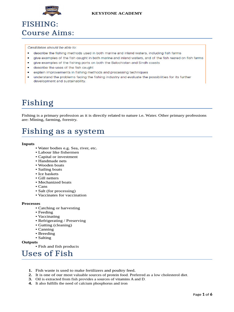 FISHING updated notes | PDF | Trawling | Commercial Fishing