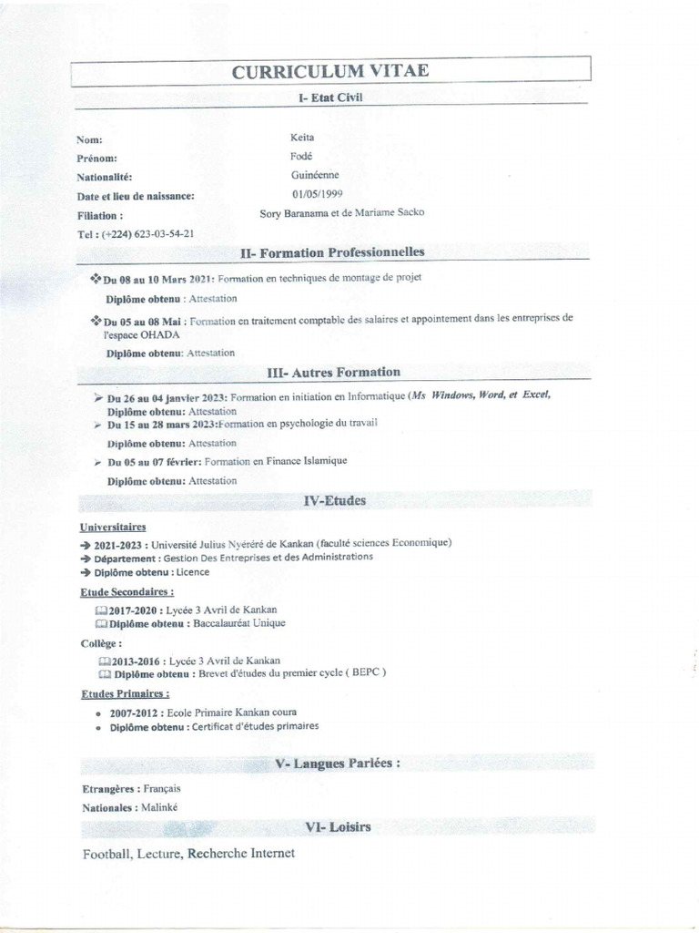 Keita | PDF