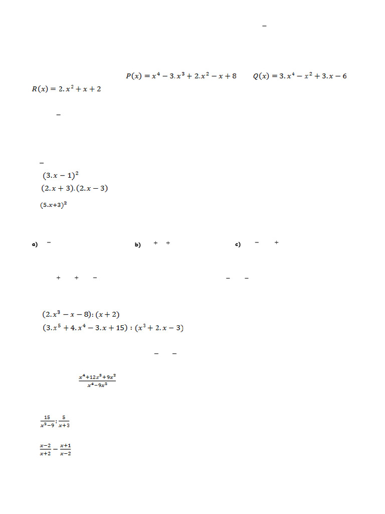 Ficha Repaso T. 5 Lenguaje Algebraico | PDF
