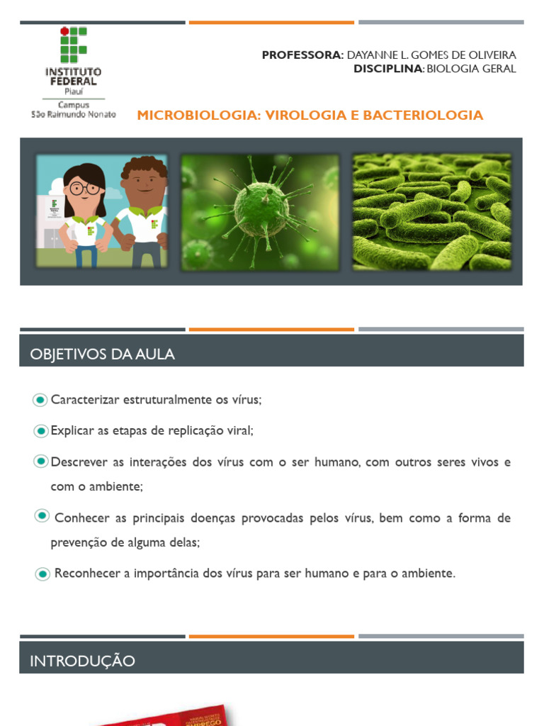 Aula - Microbiologia Virologia | PDF | Vírus | Organismos