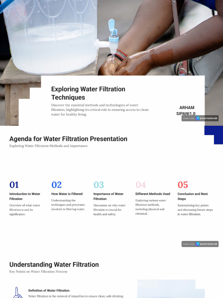 Comprehensive Analysis of Water Filtration Techniques | PDF