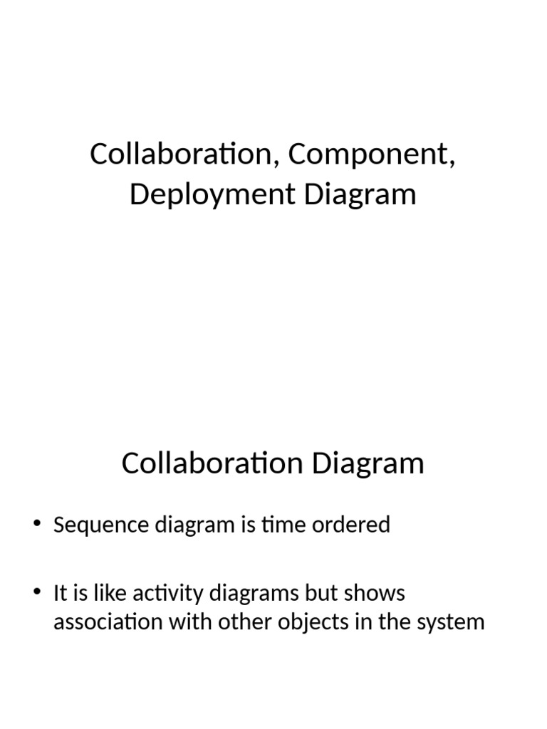 Collaboration , Component and Deployment | PDF | Library (Computing ...