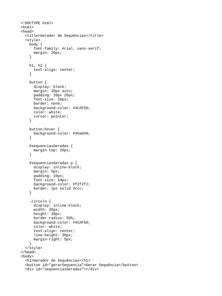 Script Mega Sena | PDF