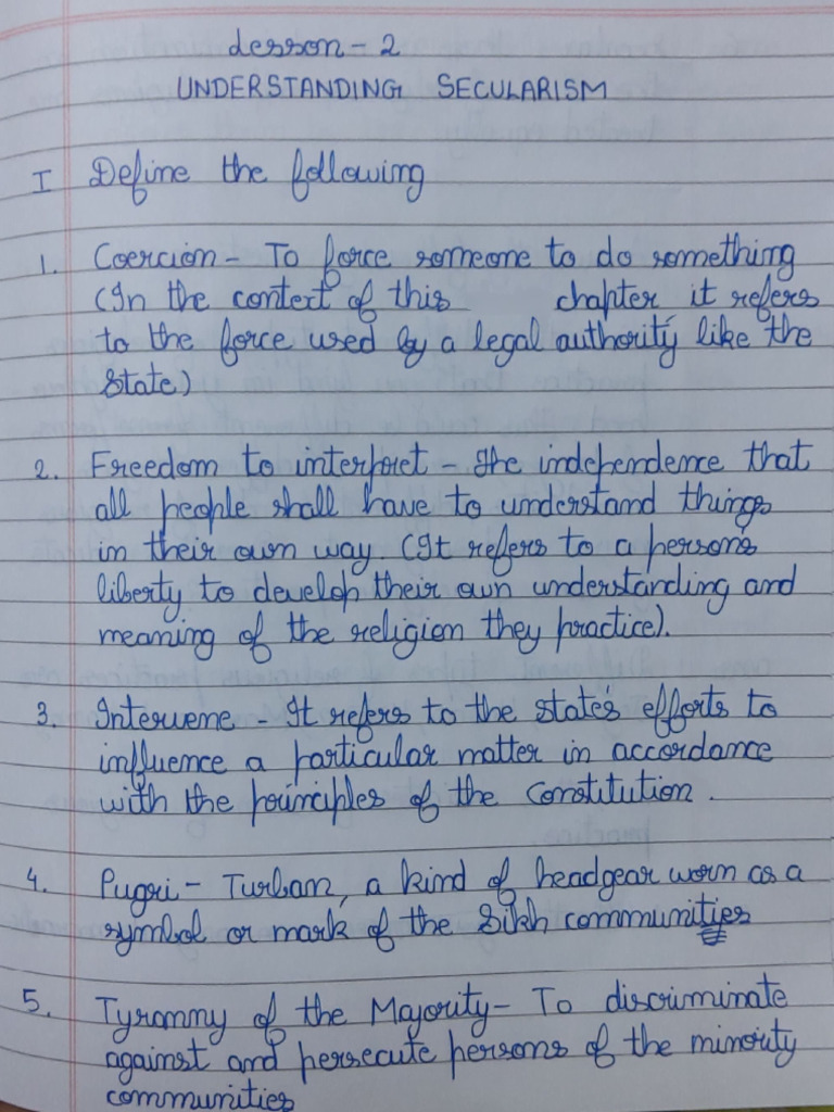 Understanding Secularism Basics | PDF