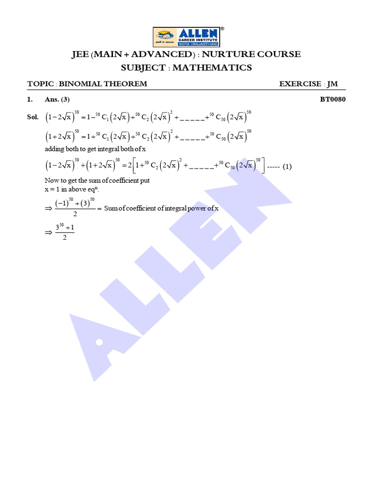 Binomial JM | PDF | Numerical Analysis | Number Theory