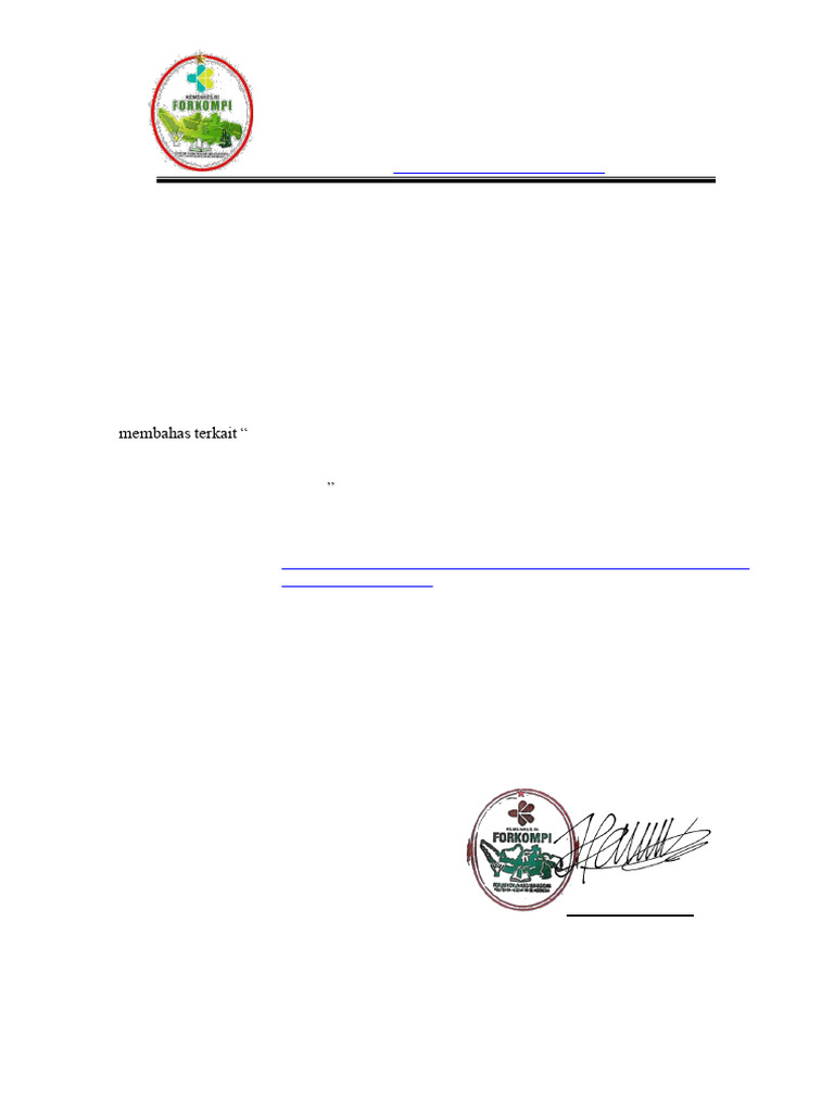 Undangan Konsolidasi Nasional Forkompi | PDF