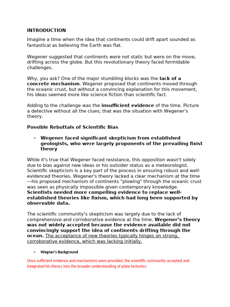 INTRODUCTION | PDF | Plate Tectonics | Structure Of The Earth