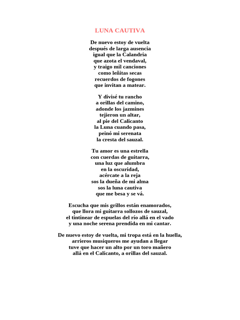 Luna Cautiva | PDF