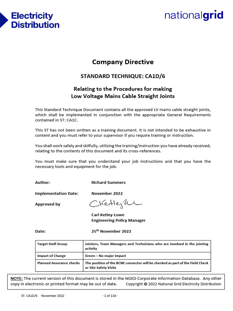 CA1D_6 | PDF | Wire | Electrical Engineering