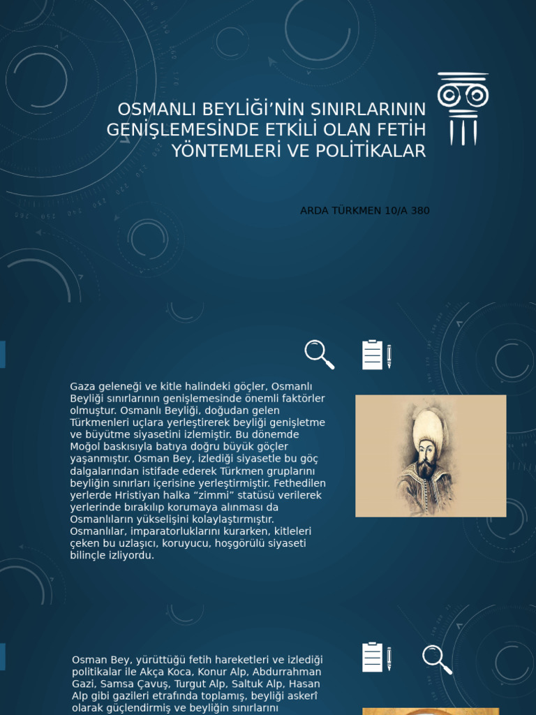 Osmanlı Beyliği'Nin Sınırlarının Genişlemesinde Etkili Olan Fetih ...