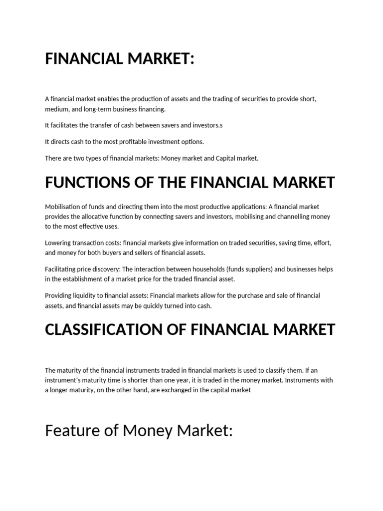 FINANCIAL MARKE-WPS Office | PDF