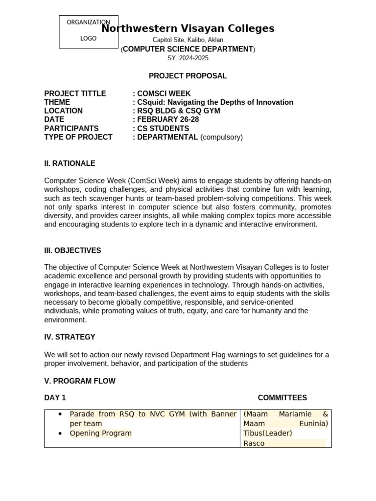 Proposal Format | PDF