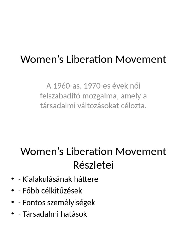 Women’s_Liberation_Movement | PDF