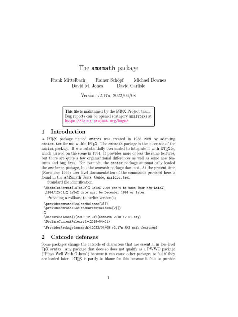 amsmath | PDF | Te X | Typography