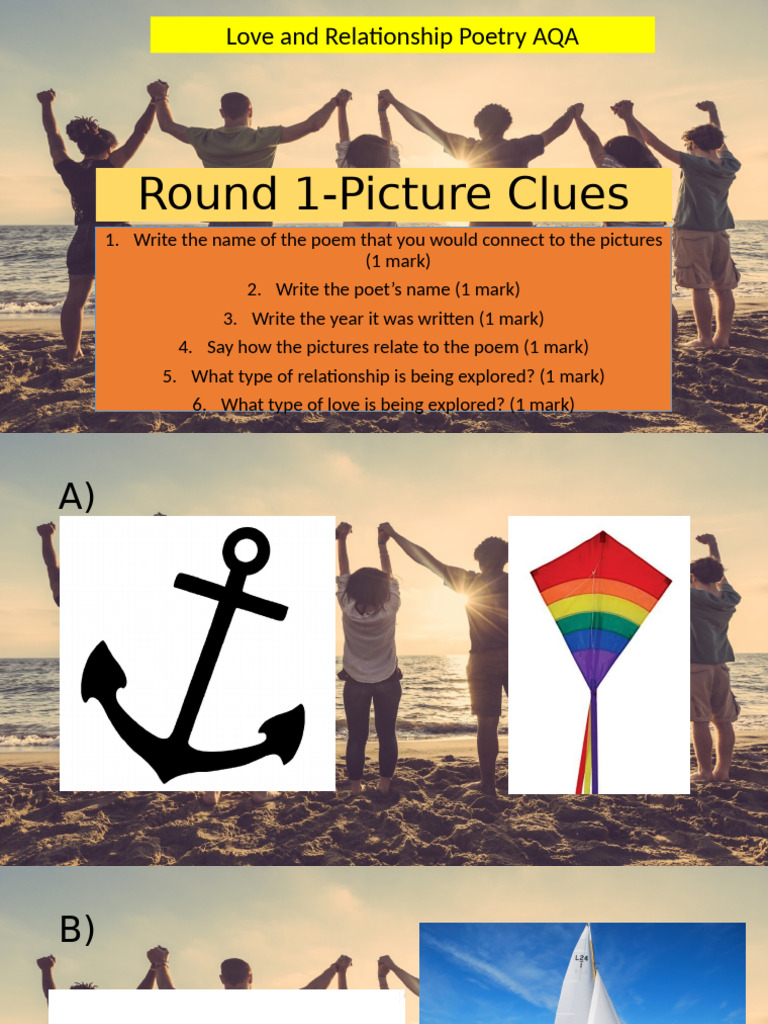 Love and Relationship Poetry Quiz | PDF | Poetry | Poetics