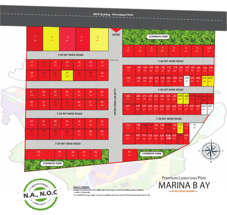 Plan de Marina Bay : Parc et Terrains | PDF