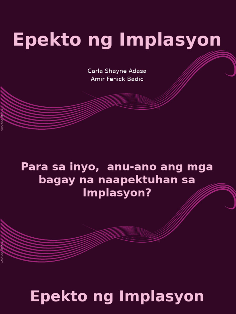 Epekto NG Implasyon | PDF