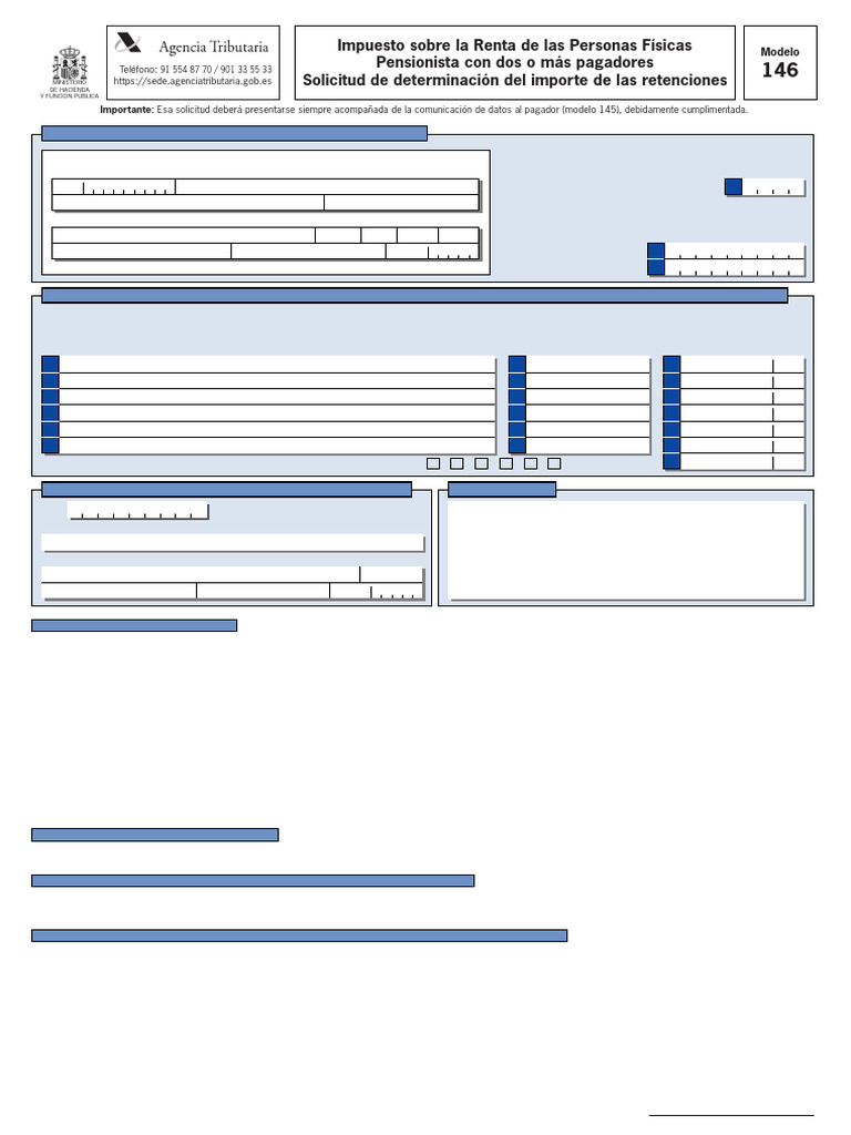 Modelo 146 | PDF | Pensión | Impuestos