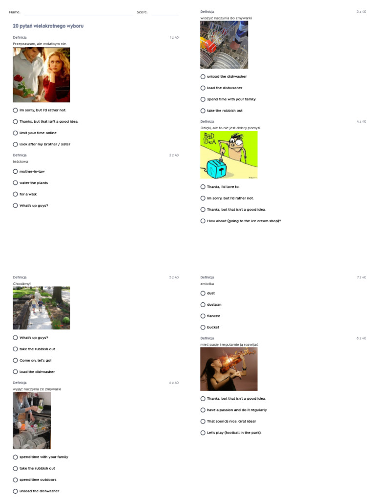 Together 5 - Unit 3 - Quizlet B | PDF