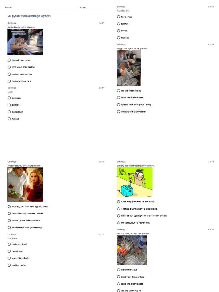 Together 5 - Unit 3 - Quizlet C | PDF