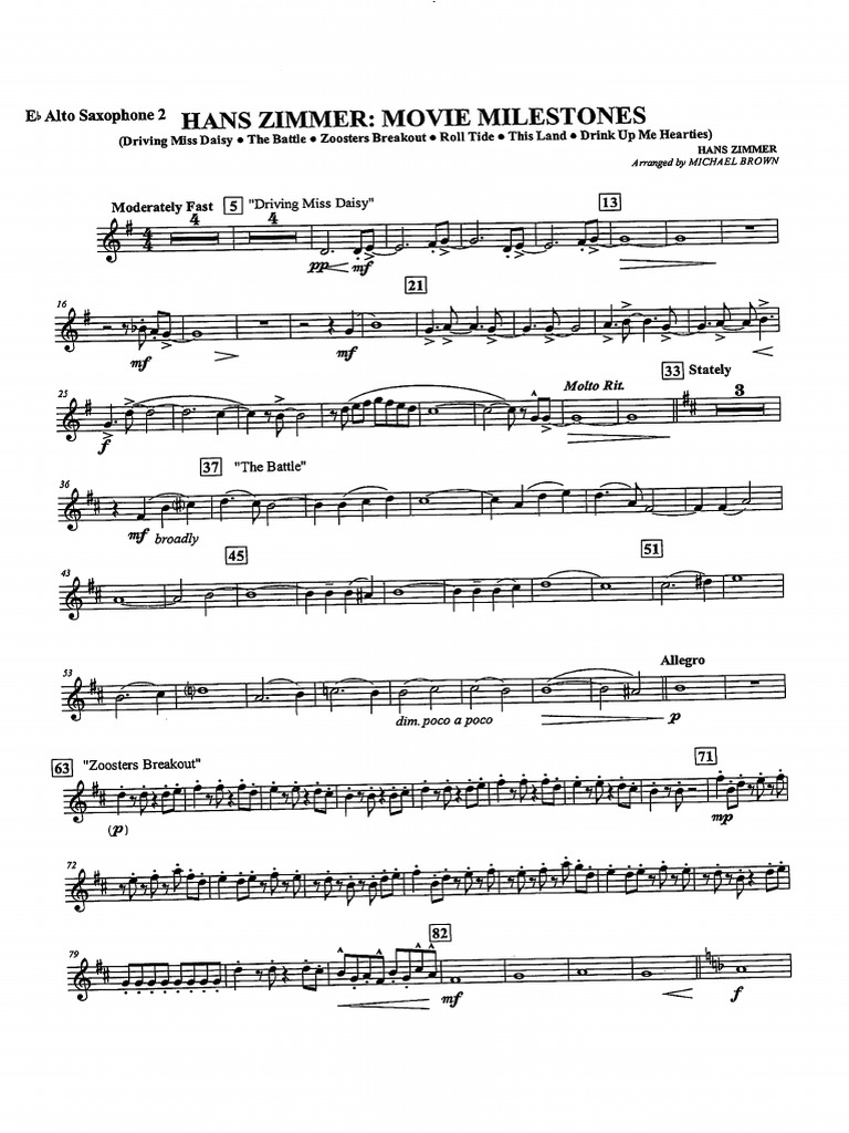 Hans Zimmer Movie Milestones | PDF