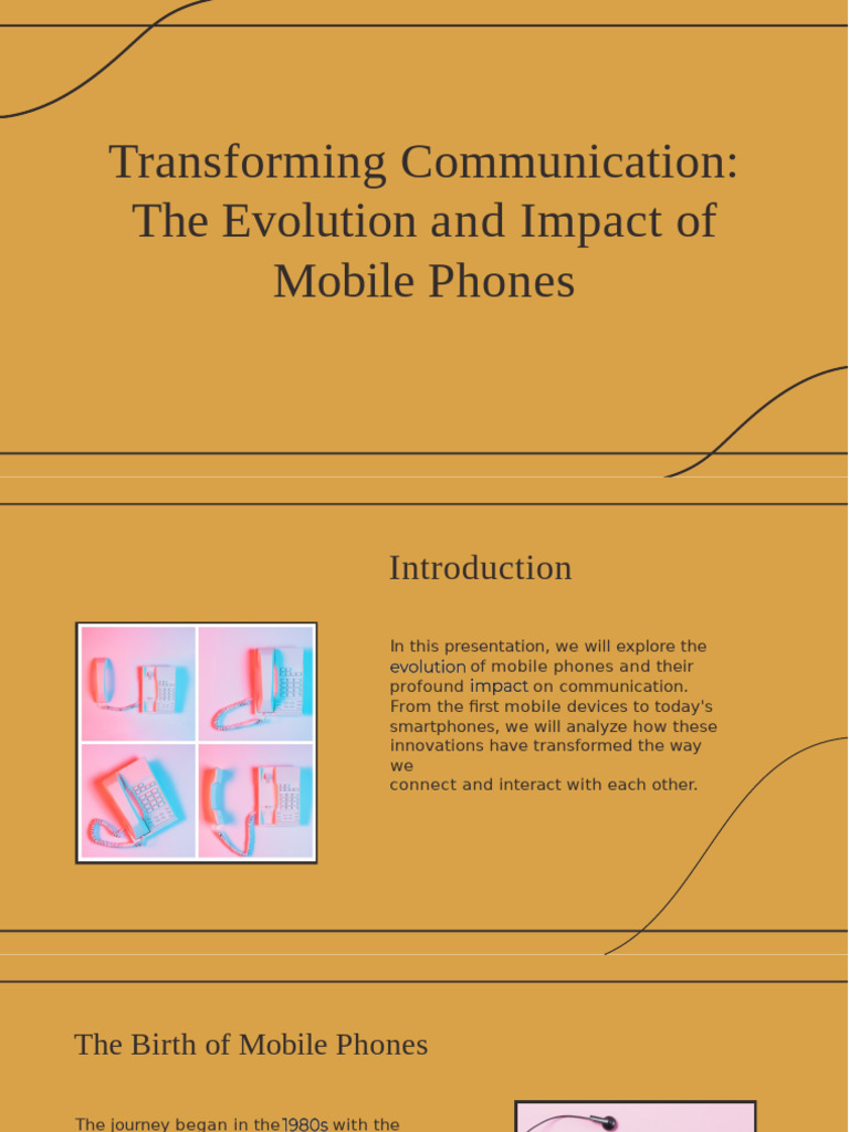 Slidesgo Transforming Communication The Evolution and Impact of Mobile ...