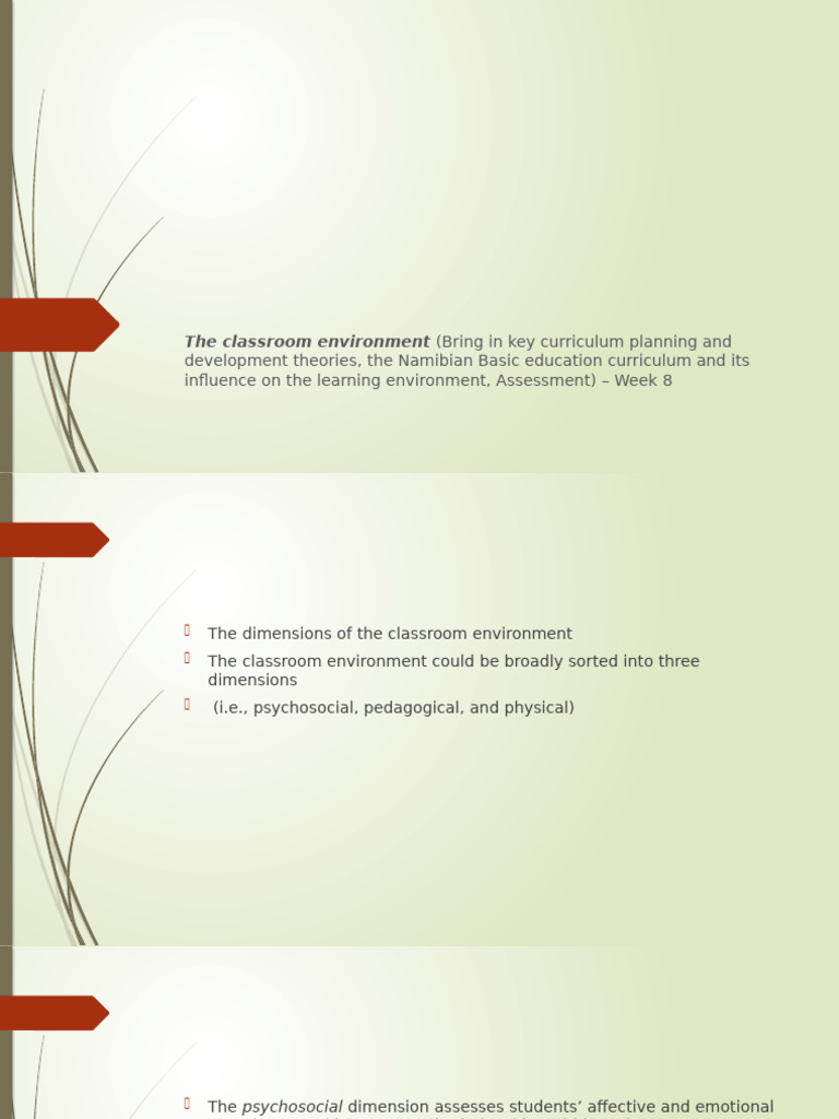 The Classroom Environment | PDF | Constructivism (Philosophy Of ...