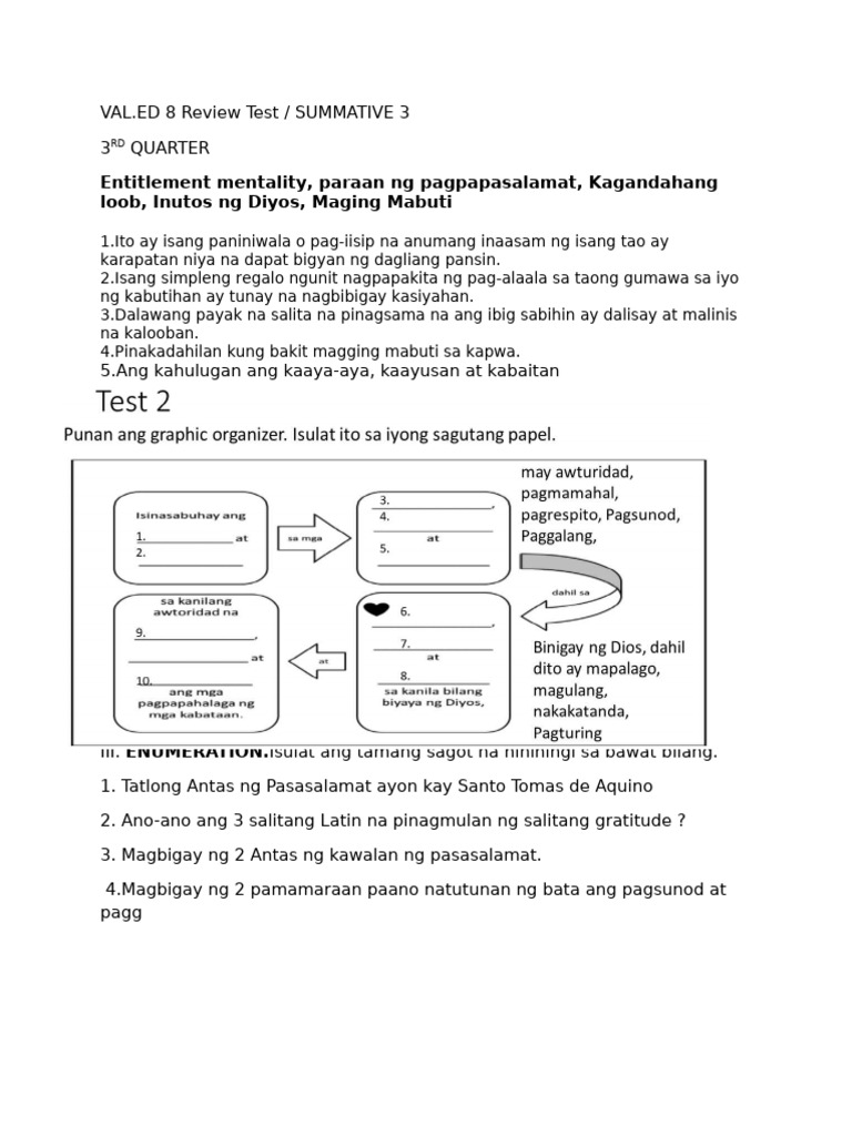 Val - Ed Summative 3RD | PDF