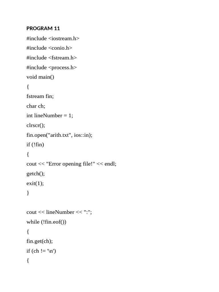 Program 11 | PDF