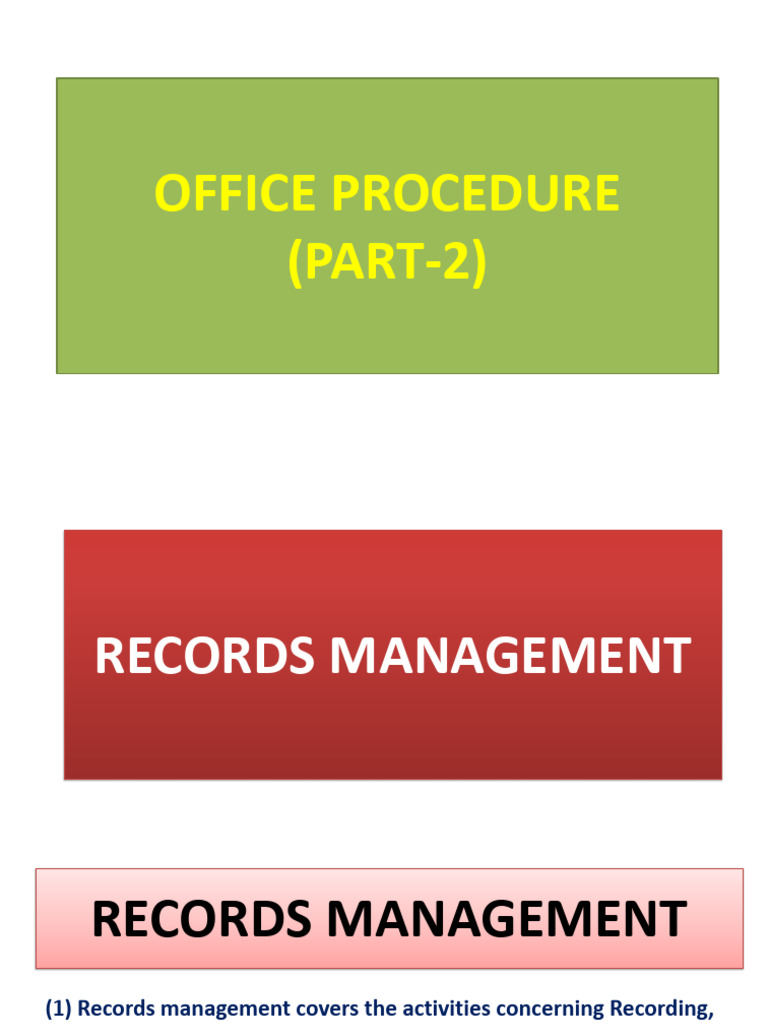 Office Procedure (Part-2) | PDF | Pension | Retirement