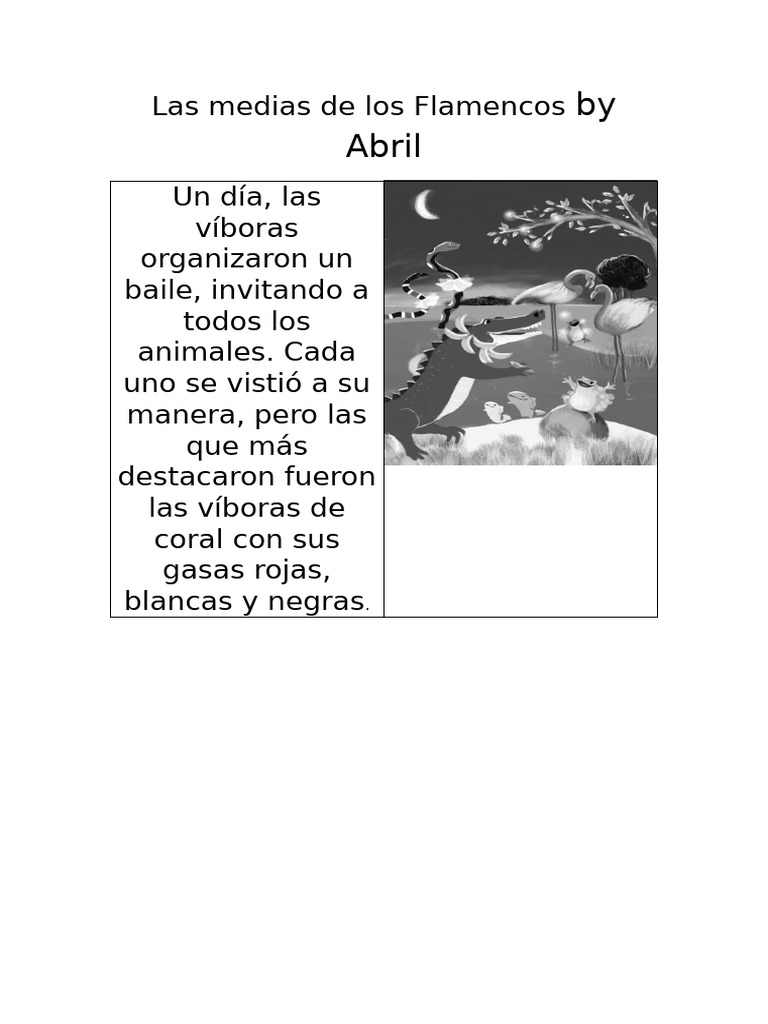 Las Medias de Los Flamencos by Abril | PDF