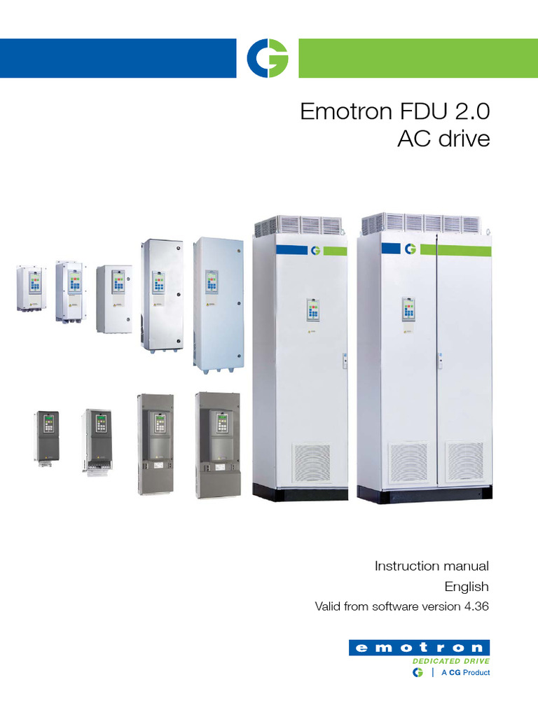 Emotron FDU 2.0 AC Drive Manual | PDF | Alternating Current | Switch