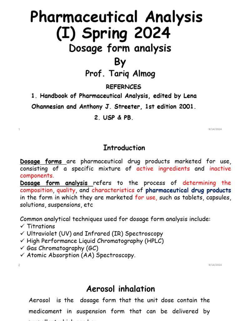 dosage form assay | PDF | Titration | Chemistry