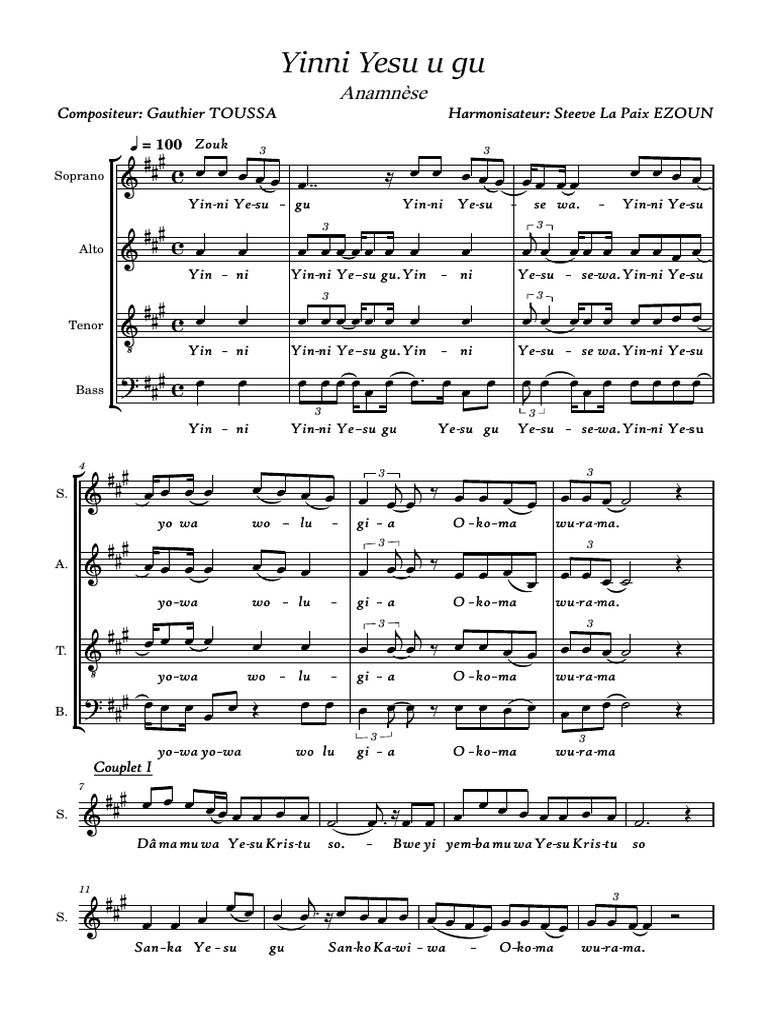 Lord Jesus in Bariba | PDF