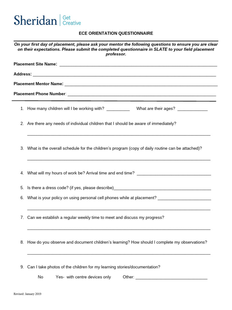 Orientation Questionnaire-2 (2) | PDF