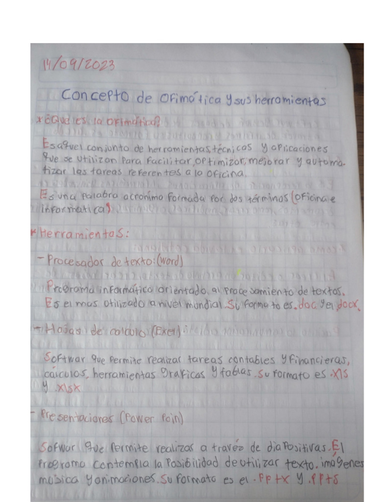 Concepto de Ofimática y Sus Herramientas | PDF