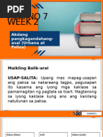 Pagsusulatan Nang Dalauang Binibini Na Si Urbana at Ni Feliza | PDF