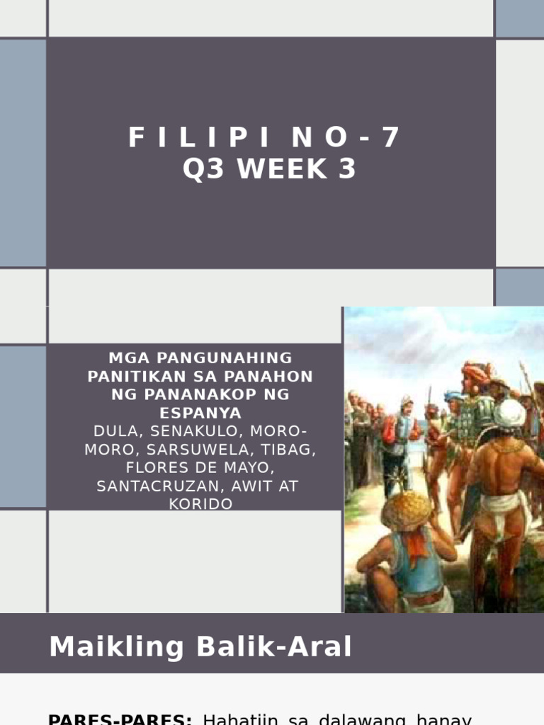 Filipino 7 q3 - Week 3 | PDF
