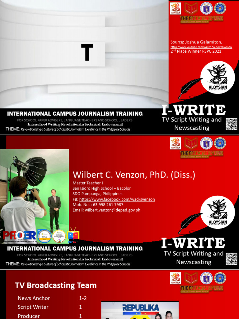 IWrite TV ScriptWriting and Newscasting | PDF | Writing | Journalism
