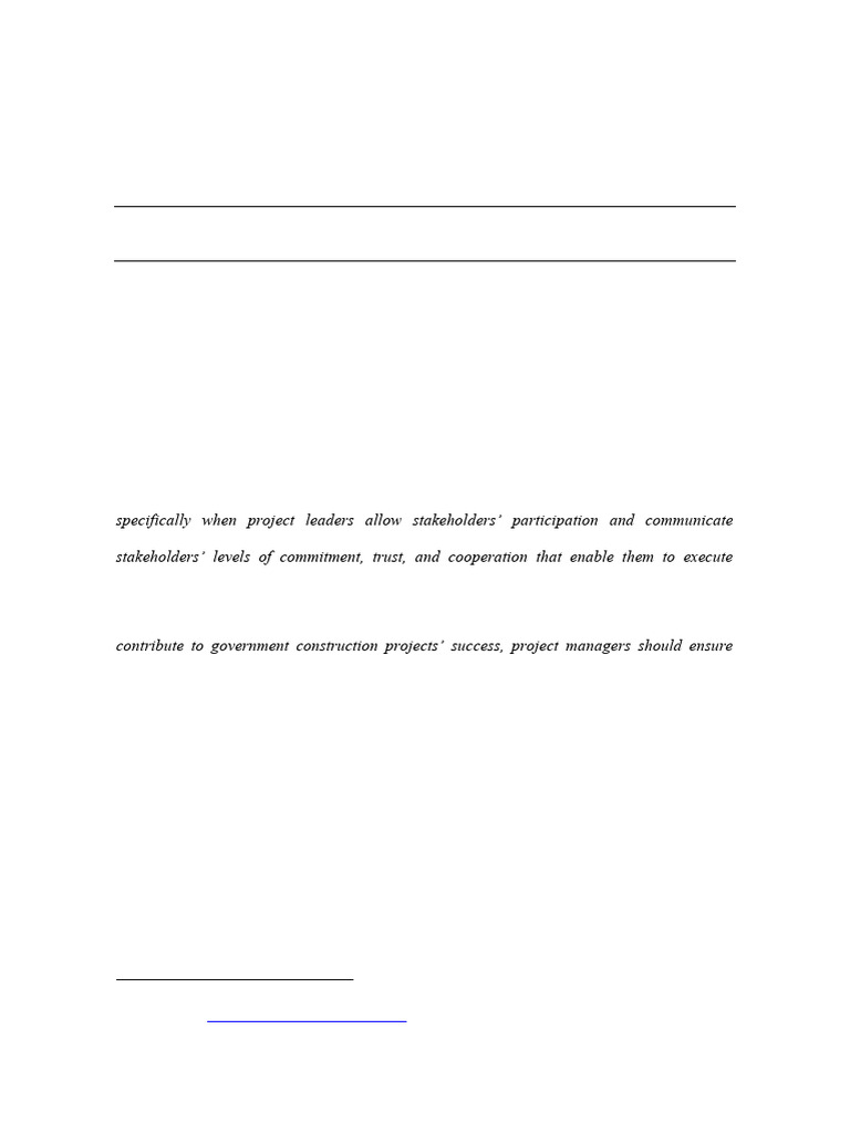 The Impact of Leadership Styles On Government Construction Project ...