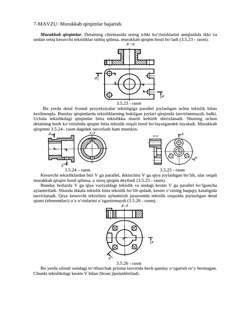 7-MAVZU: Murakkab Qirqimlar Bajarish | PDF